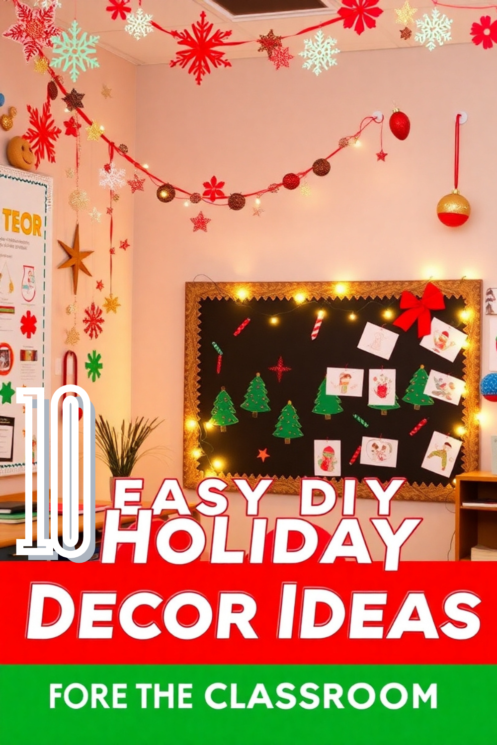 10 Easy DIY Holiday Decor Ideas for the Classroom | Home Buff